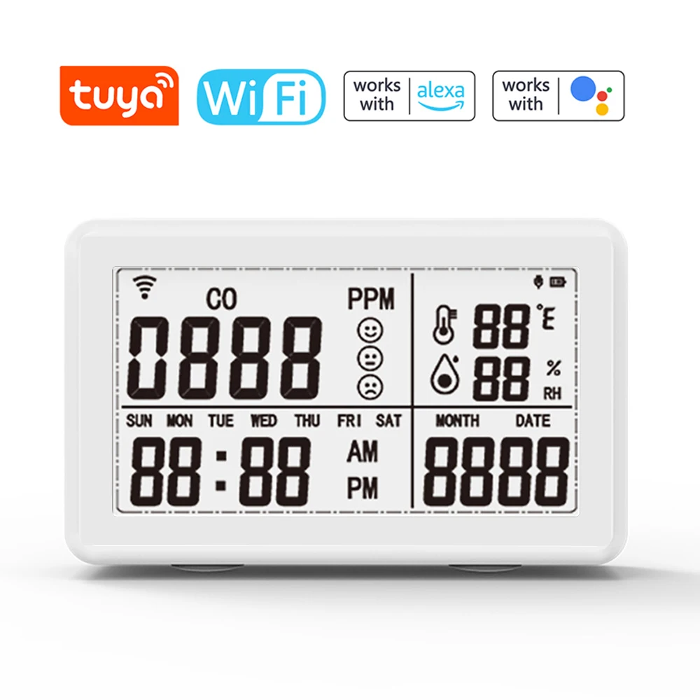 Home Climate Tracker WiFi Hygrometer Thermometer – Rechargeable Indoor ...