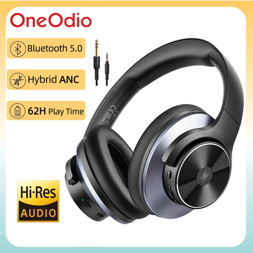 Oneodio-A10-Wireless-Headphones-Active-Noise-Cancelling-Bluetooth-Over ...