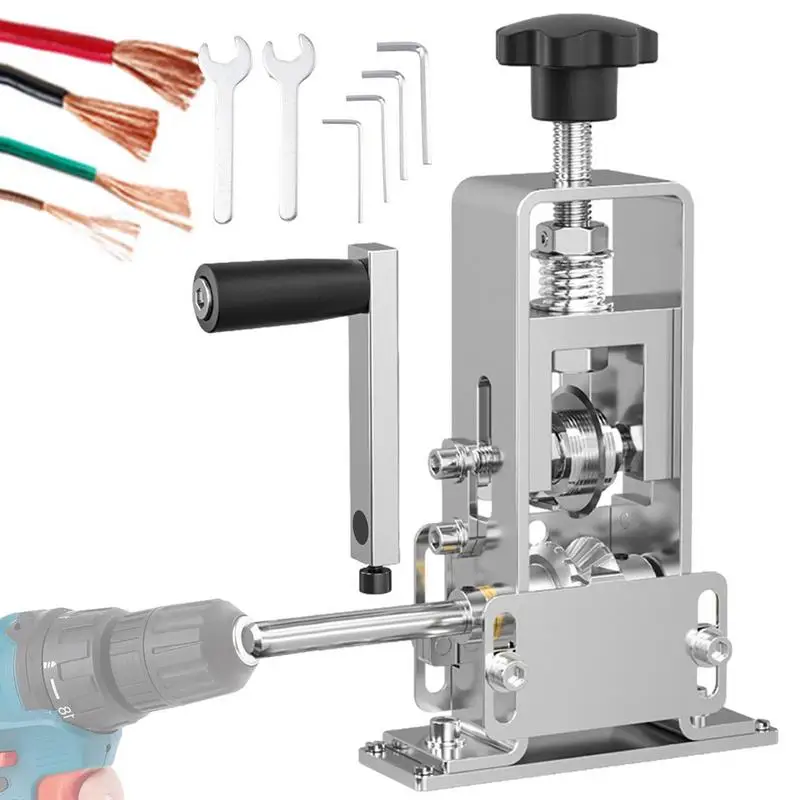 Drill Powered /Hand Crank Wire Stripping Machine Copper Cable Scrap ...