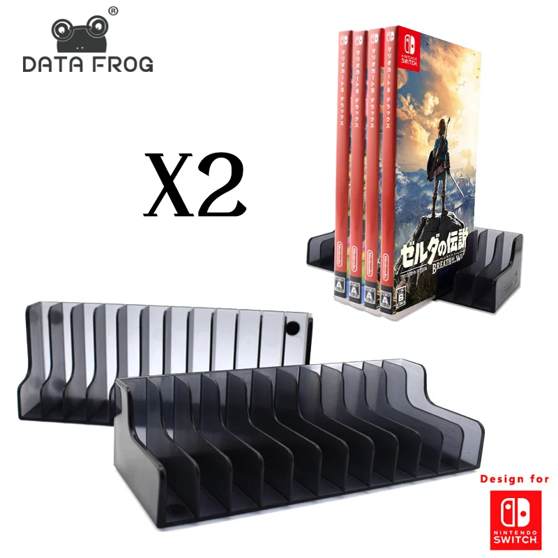 Data-Frog-2-Pcs-Game-Card-Box-Storage-Stand-CD-Disk-Holder-For-Nintend ...