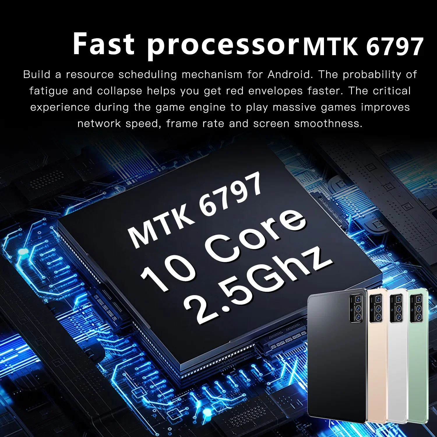 2023 New Global Version 11 Inch Tablets Android 12 Deca Core 16GB RAM ...