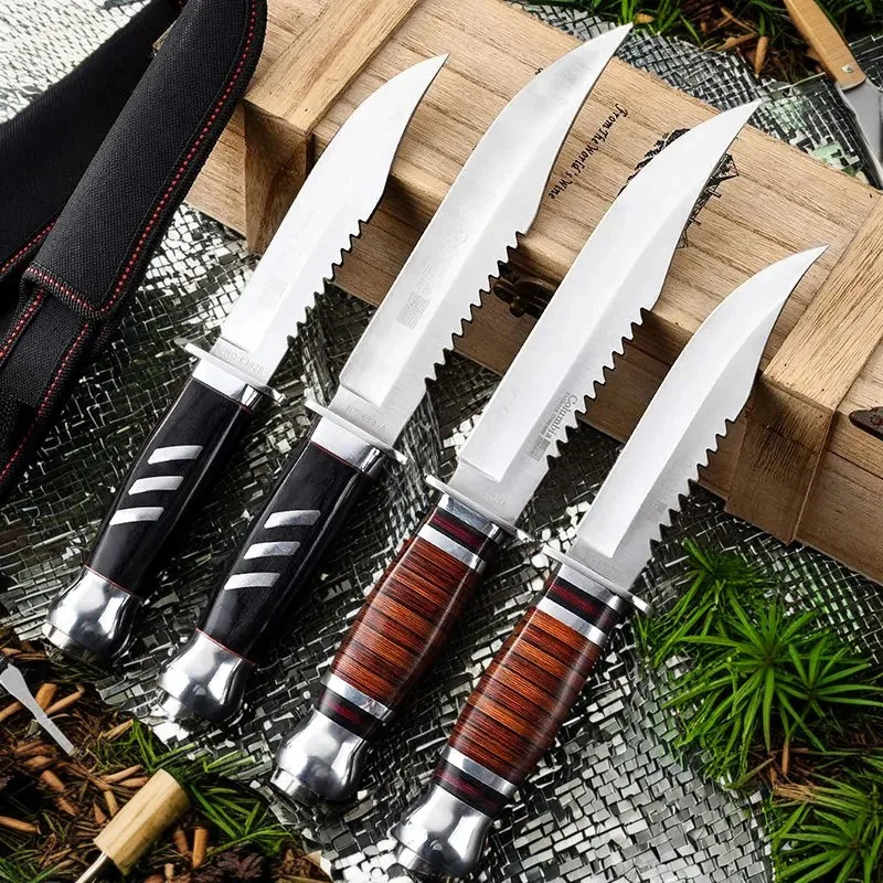 Tactical-Fixed-Blade-Knife-Outdoor-Survival-Camping-Hunting-7Cr13Mov ...
