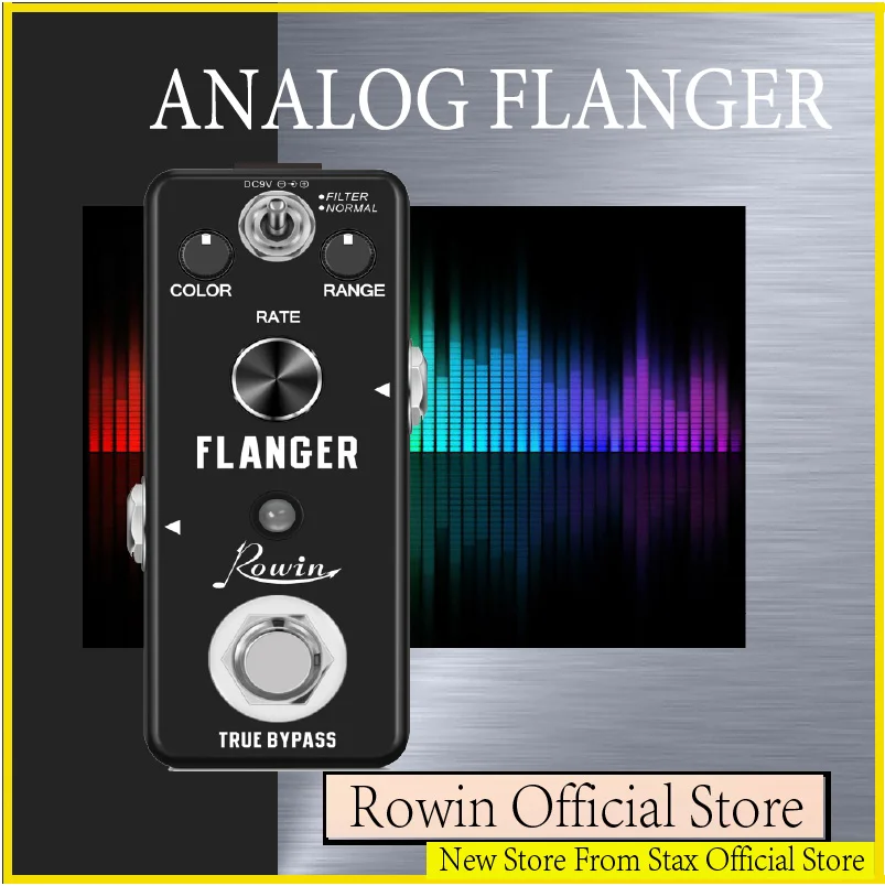 Rowin-LEF-312-Pure-Analog-Flanger-Guitar-Effect-Pedal-With-Static ...