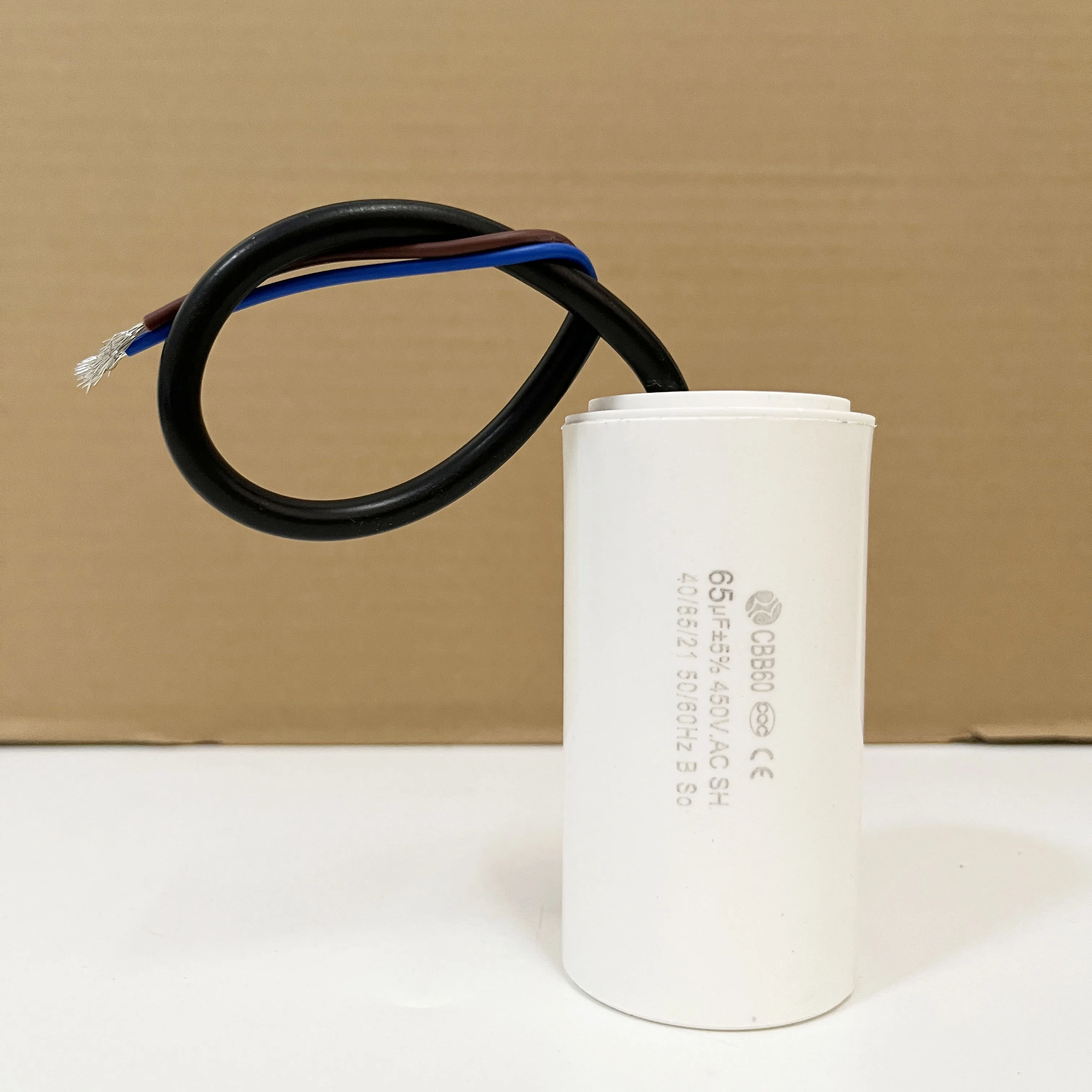 CBB60-65uf-450V-AC50-60Hz-25-70-21-two-wires-pallial-line-cylindrical ...