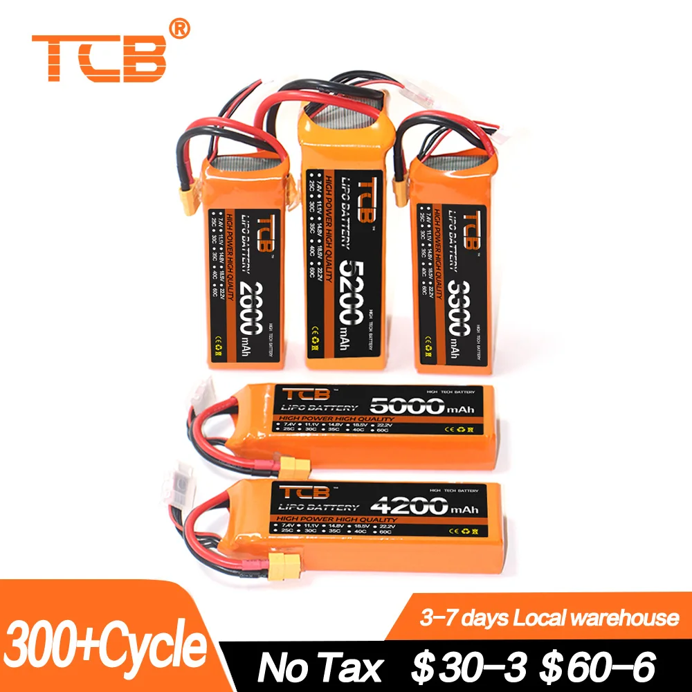 TCB-14-8V-4S-Lipo-Battery-5000mah-6000mah-2200mah-1500-1800-2600-3000 ...