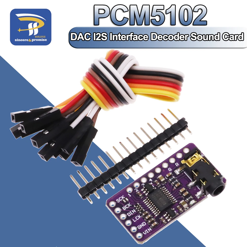 PCM5102 DAC I2S Interface Decoder Sound Card Board Digital Audio GY ...
