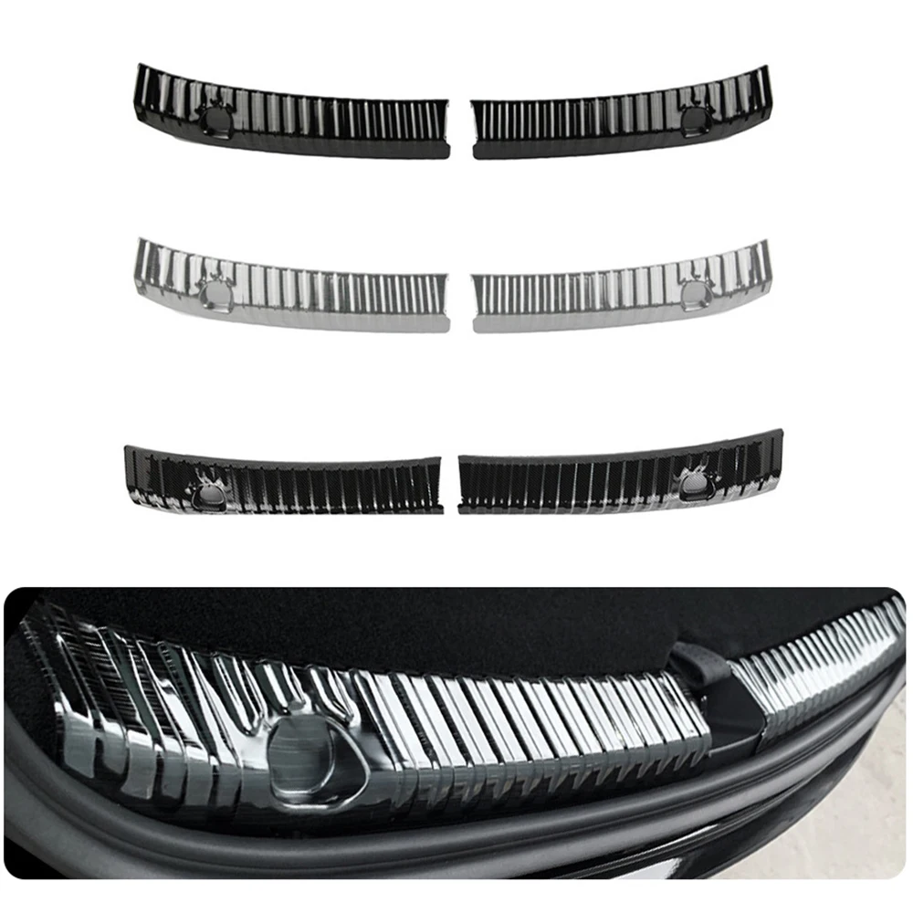Stainless-Steel-Rear-Trunk-Sill-Guard-Cover-for-Tesla-Model-Y-Model-3 ...