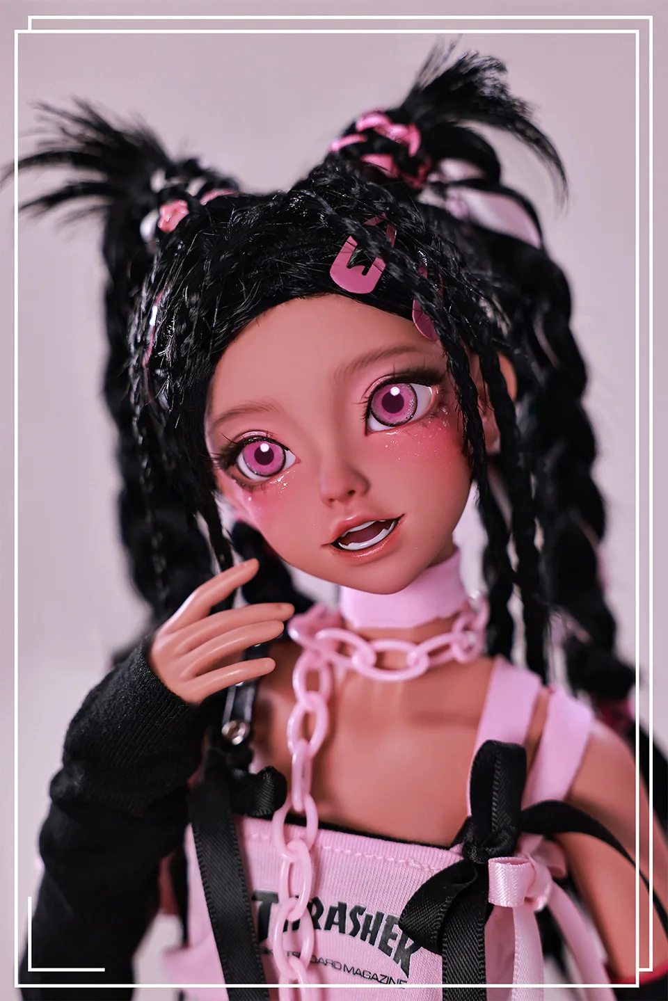 ShugaFairy Emery Bjd Doll 1/4 Lolita Pink Rock Rivet Style Y2K ...