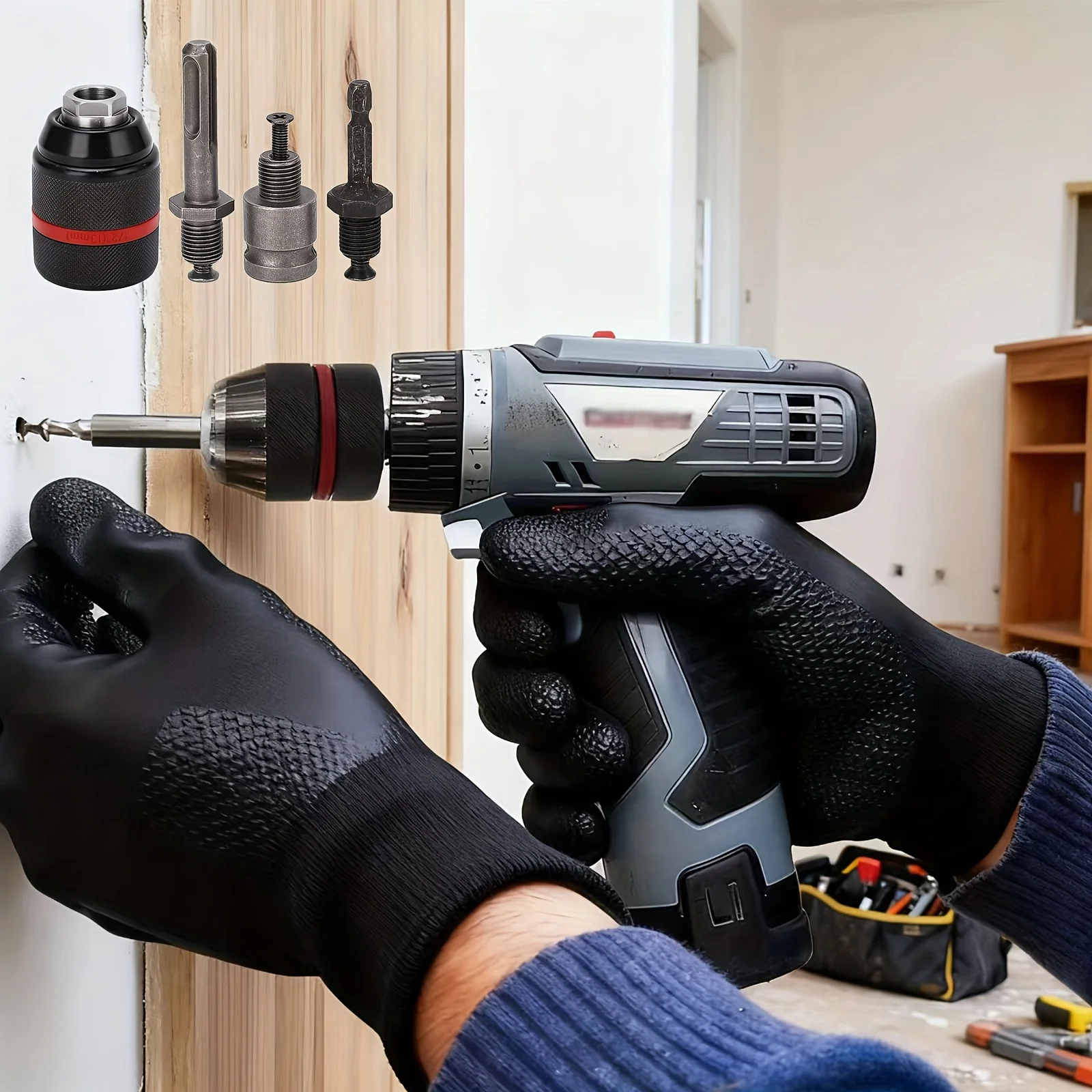 Keyless Drill Chuck for Milwaukee,1/2-20UNF Mount 1.5-13mm Self-tighten ...