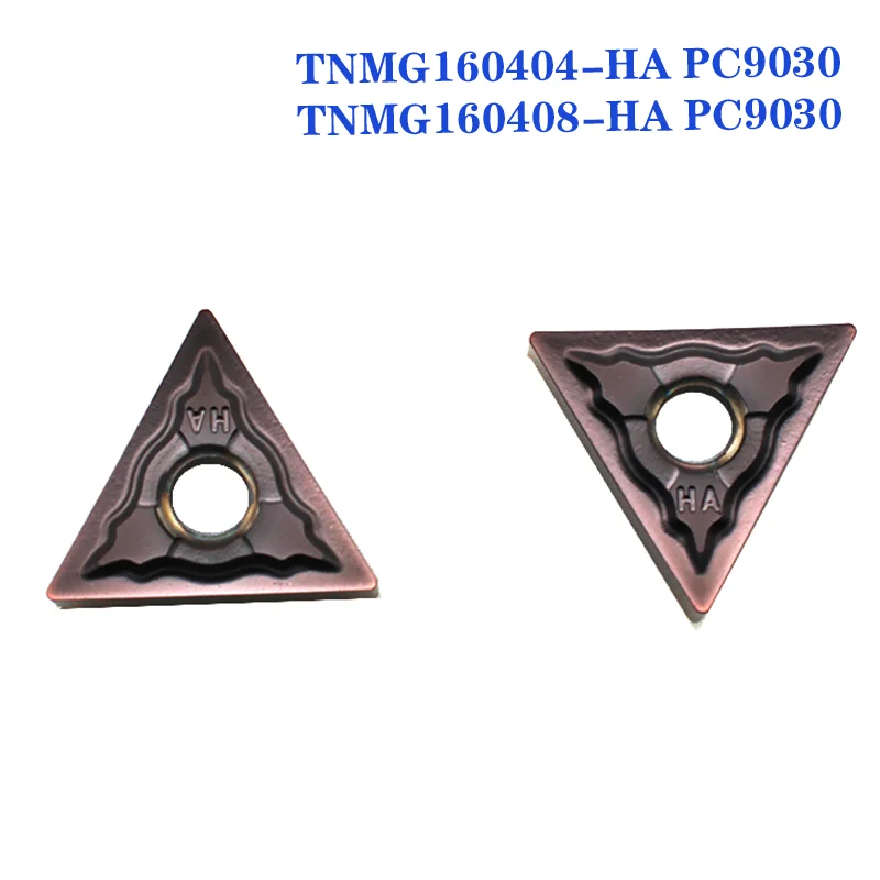 10PCS TNMG160404 TNMG160408 HA PC9030 Original Carbide Inserts CNC Lathe External Turning Tool ...