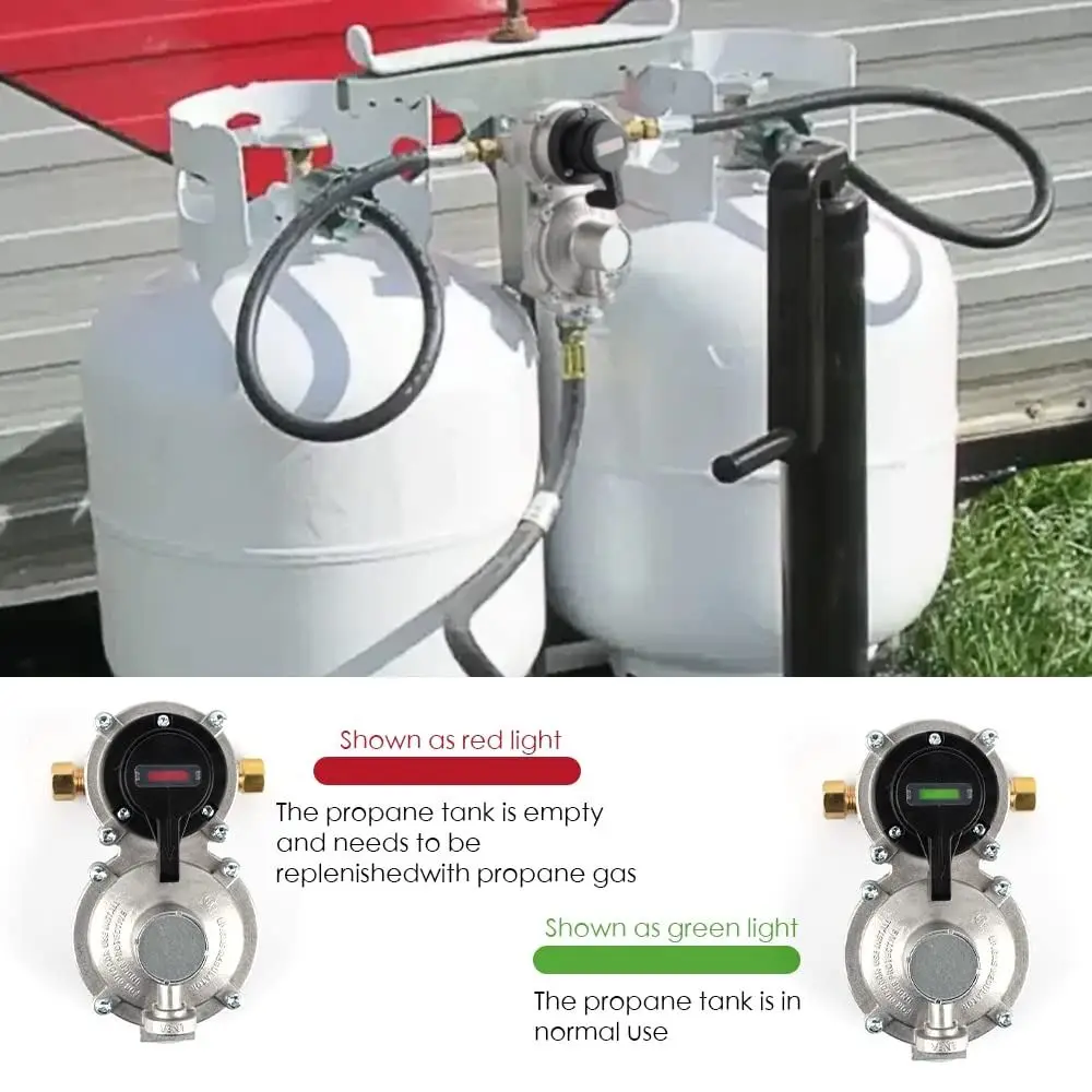 Stainless Steel Double Ended LP Propane Regulator Kit Safe Precise ...