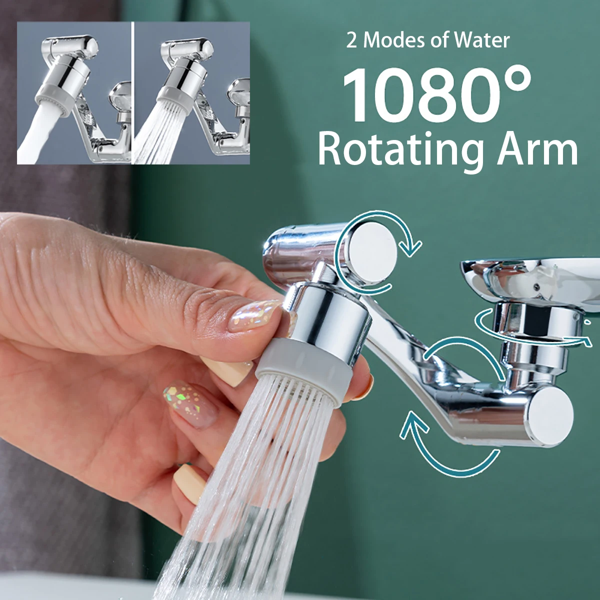 Faucet-Extender-ABS-Robotic-Arm-Single-Mode-1080-Rotating-Universal ...