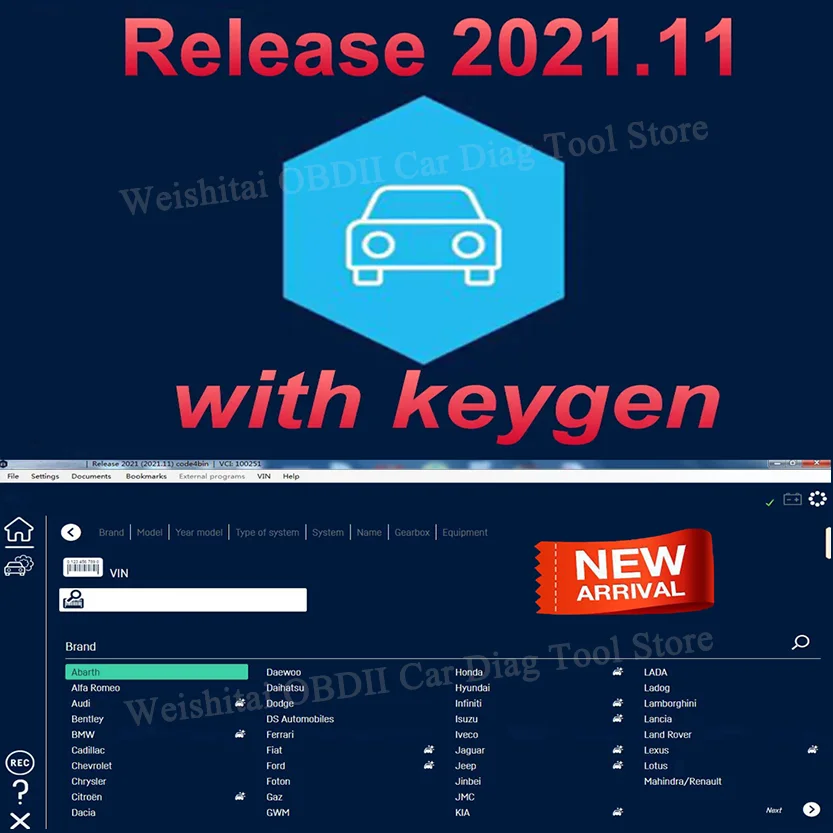 2026 NEW Arrival 2021.11 Keygen 2020.23 for VdIJk Autocoms Pro Vd ...