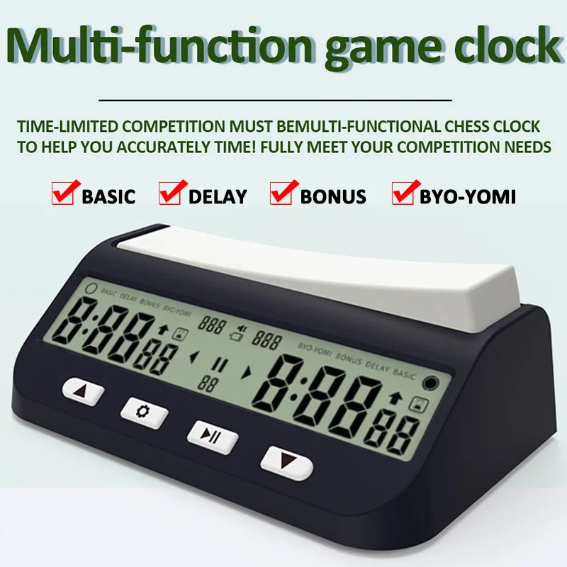 Digital-Chess-Timer-Professional-Chess-Clock-Multifunctional-Digital ...