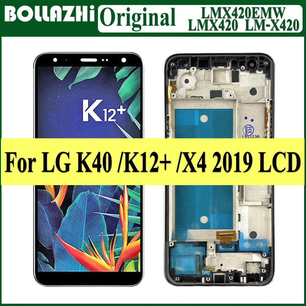 Original 5.7" For LG K40 K12+ X4 2019 X420EM LCD Display Digitizer ...