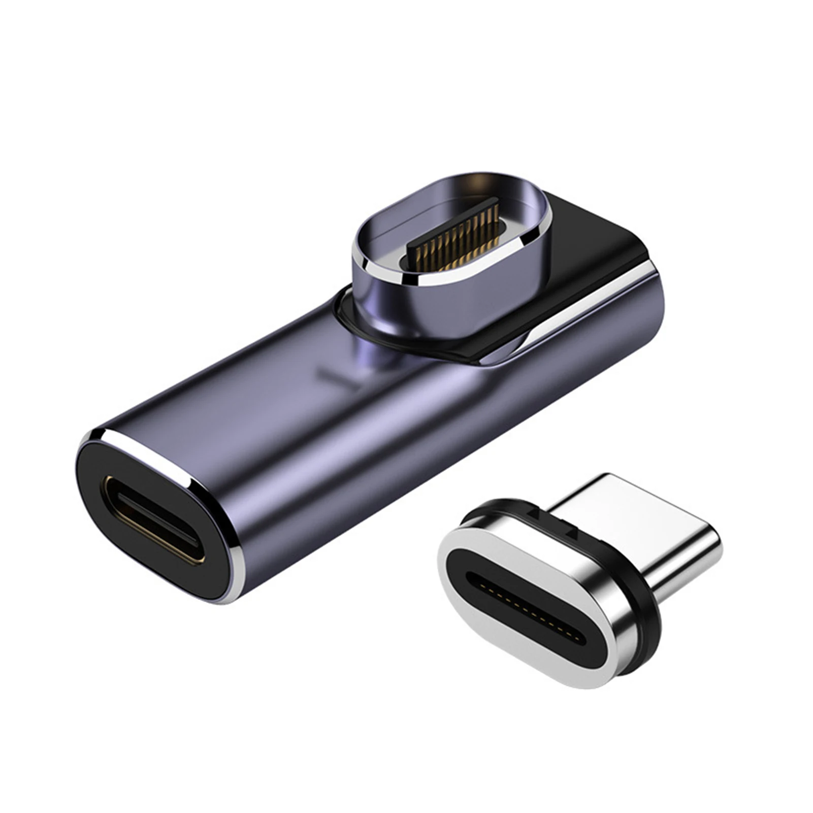 마그네틱 Usb C 어댑터 Pd 100w Usb 40 빠른 충전 40gbps 데이터 동기화 유형 C 자석 변환기 전화 태블릿
