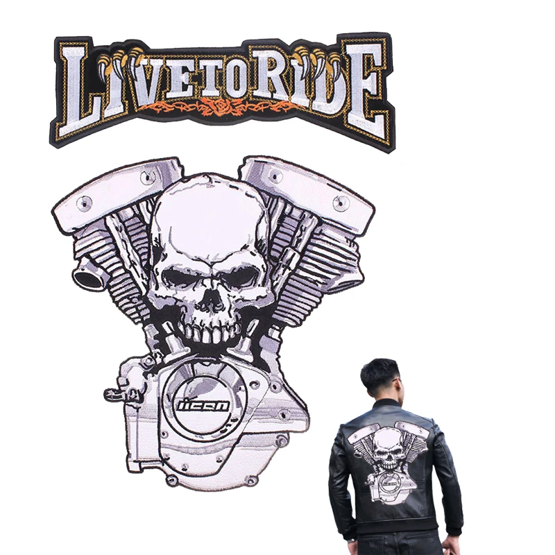 Big Patch Clothing Biker | Iron Large Biker Patch | Punk Patches ...