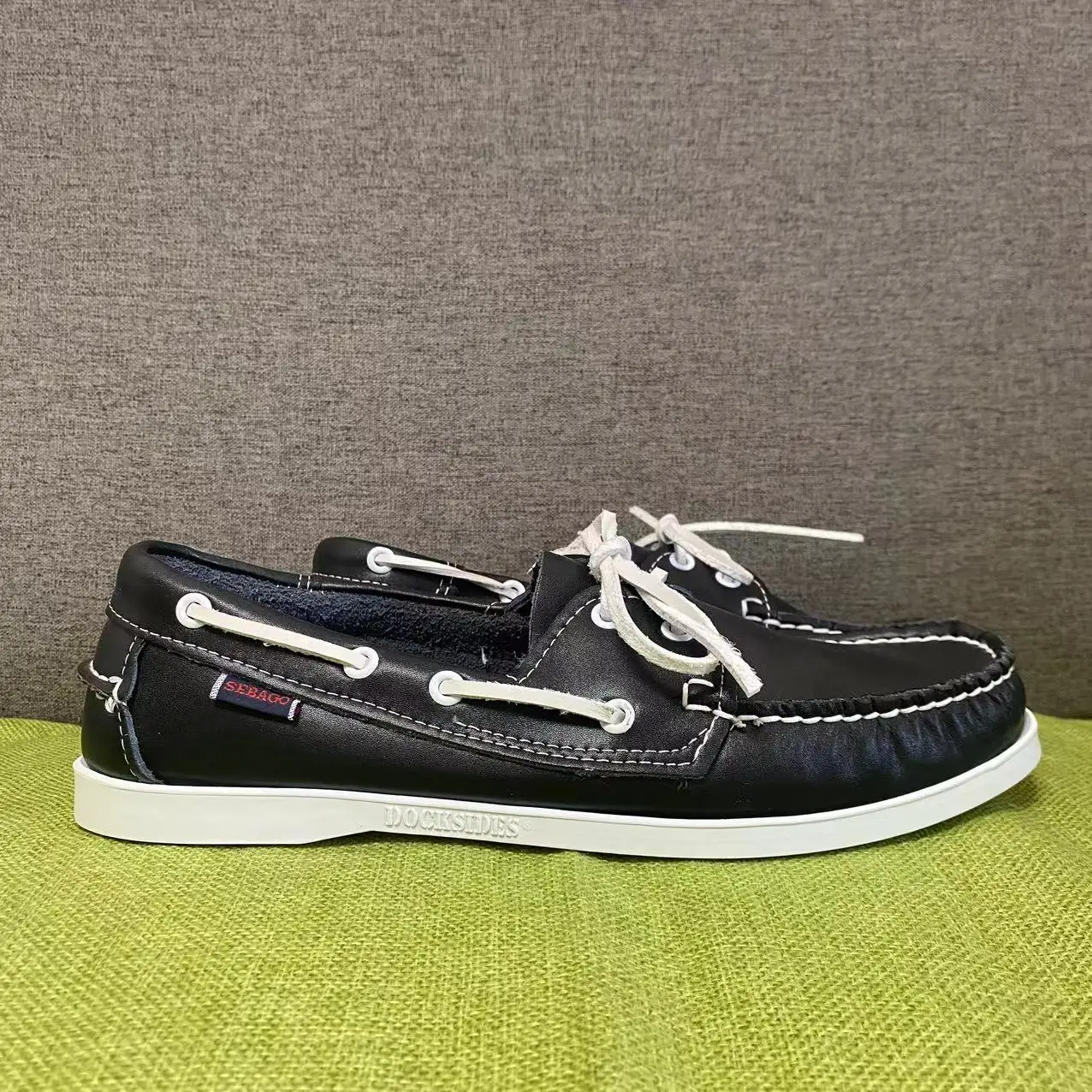 Sebago-Men-Homme-Authentic-Docksides-Shoes-Premium-Leather-Moc-Toe-Lace ...