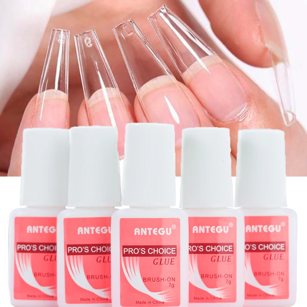 1/5/10Pcs Fast-dry Fake Nail Nail Art Glue 7g/bottle Super-Strong ...