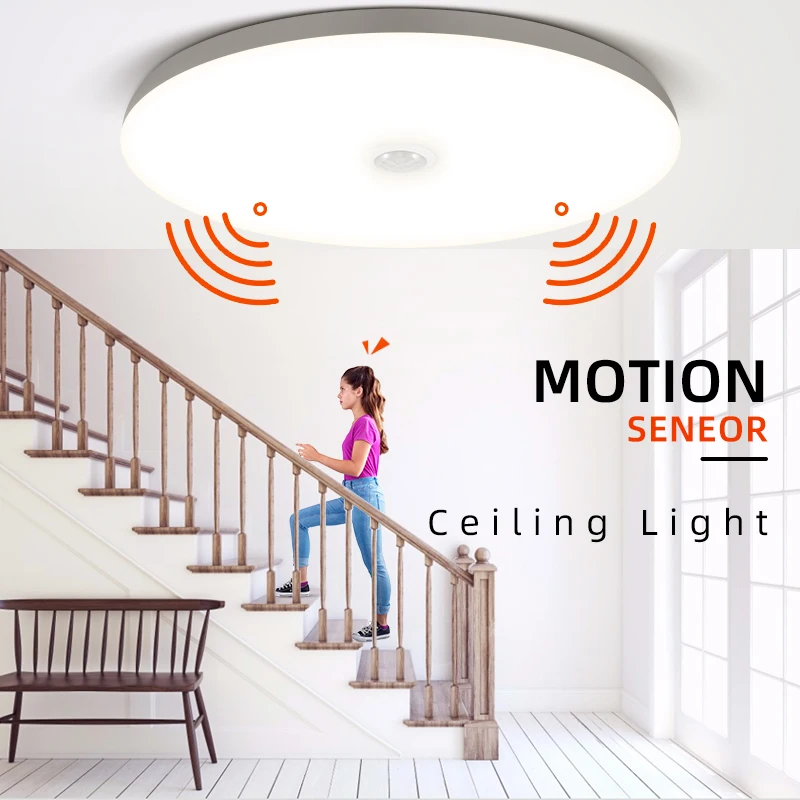 LED-Smart-Ceiling-Light-Motion-Sensor-Night-Lamp-Hanging-Top-Home ...