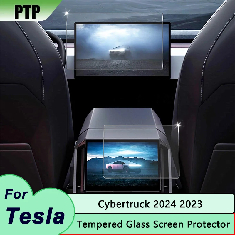 For-Tesla-Cybertruck-2024-2023-Tempered-Glass-Screen-Protector-HD ...