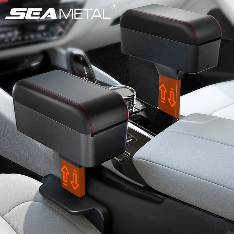 SEAMETAL-Car-Arm-Rest-Extension-Center-Console-Organizer-Armrest ...