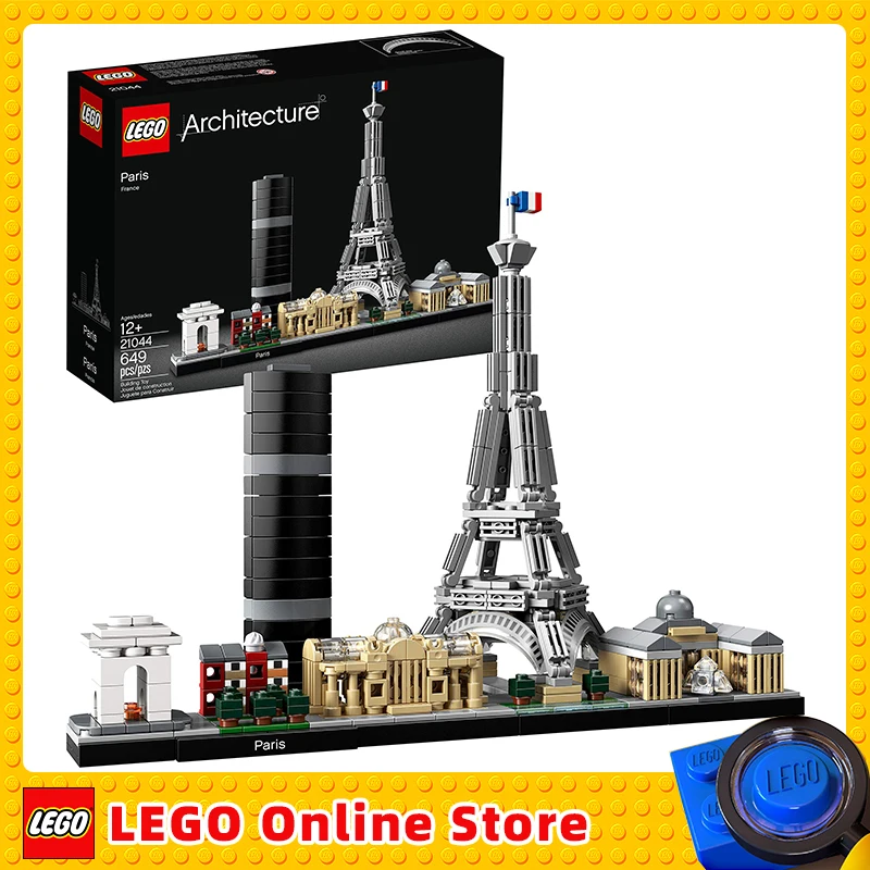 LEGO-Architecture-Skyline-Collection-21044-Kit-de-construcci-n-con-Torre-Eiffel-de-Par-s ...