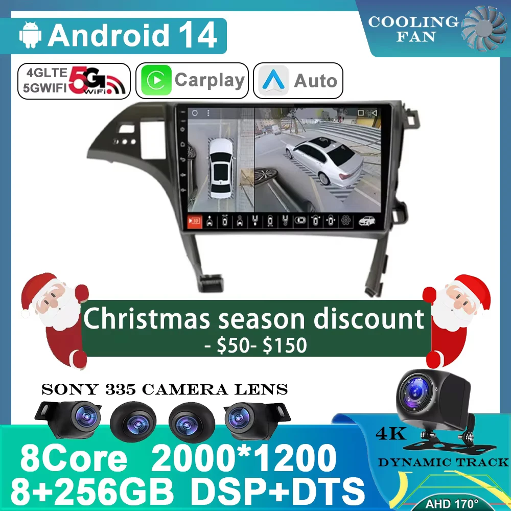 Android-14-Carplay-Auto-For-Toyota-Prius-XW30-2009-2015-Car-Radio ...