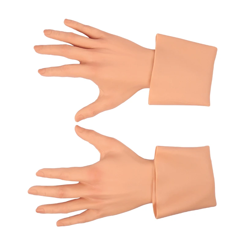 Simulation-Hand-Silicone-Female-Gloves-Sleeve-Highly-Simulated-Skin ...