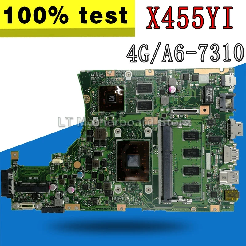 X455YI MAIN_BD._4G/A6 7310 CPU laptop motherboard For Asus X455YI X455Y ...