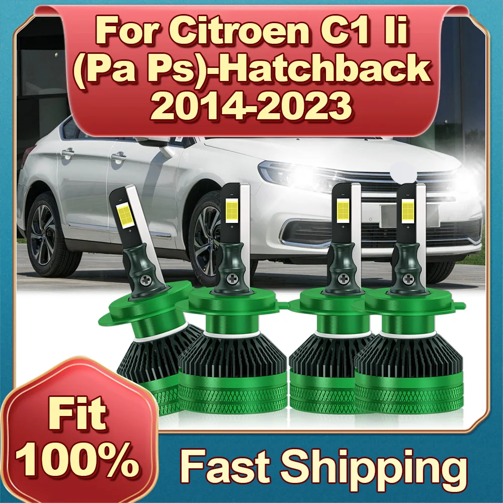 2-4Pcs-Car-Headlight-H7-LED-Lamp-12V-For-CITROEN-C1-II-PA-PS-Hatchback ...