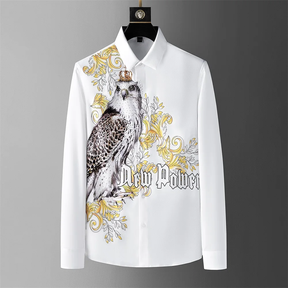 Luxury-Rhinestones-Print-Shirts-Men-Long-Sleeve-Slim-Casual-Shirts-Male ...