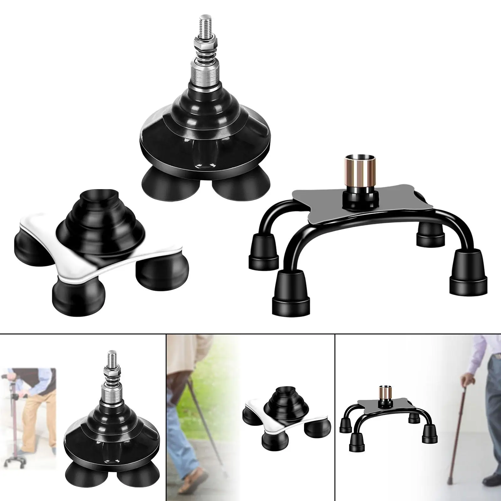 Cane-Tip-with-4-Support-Rubber-Feet-Base-for-Most-Walking-Canes-Walking ...