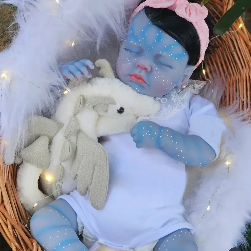 19inch Soft Body Reborn Baby Doll Loulou Avatar Handmade Lifelike ...
