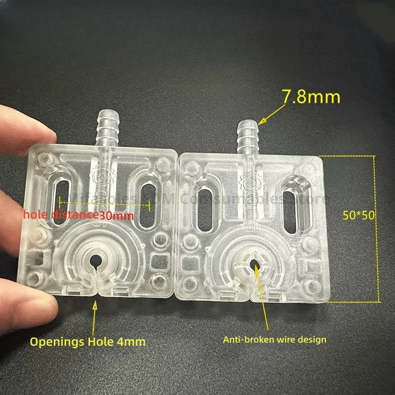 NEW EDM Wire Cut 50*50mm Plastic Water Jet Panel Cooling Plate With 4 ...