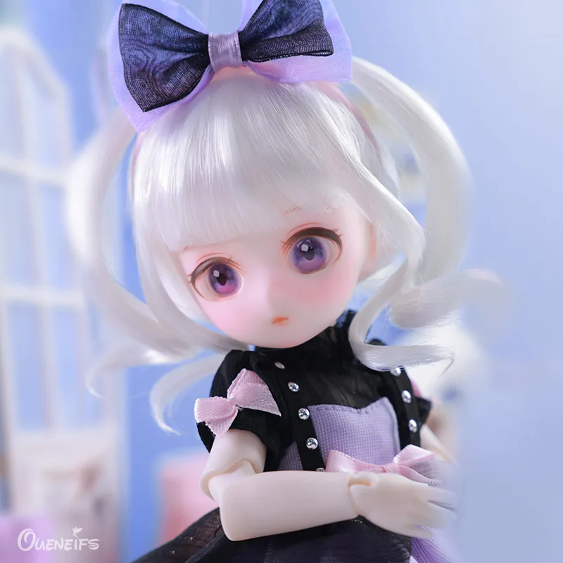 New Design BJD Doll Naint 1/6 Omelet Cute Big Eyes Bow Shaggy Skirt ...