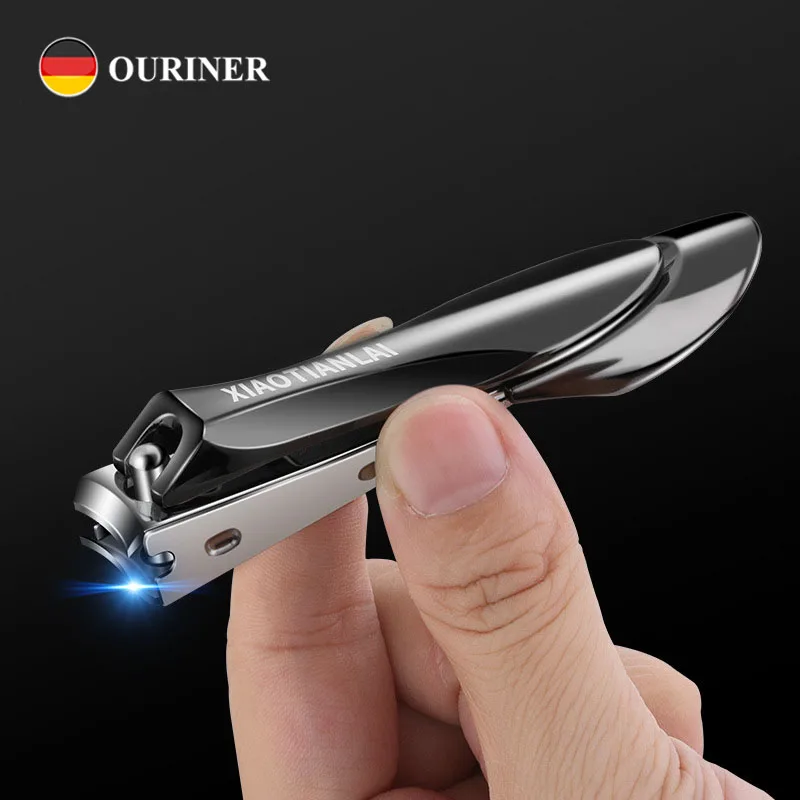 Ouriner Nail Clippers Stainless Steel Sharpest Nail Cutter Duty Curved ...