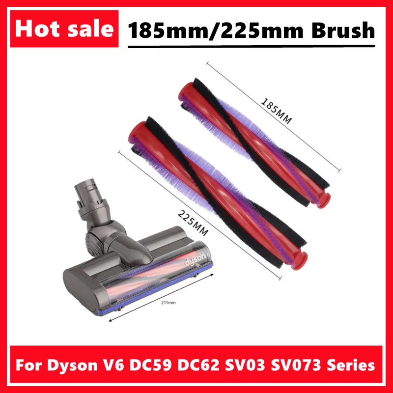 185mm/225mm Brush Bar Roller Bar for Dyson V6 DC59 DC62 SV03 SV073 ...