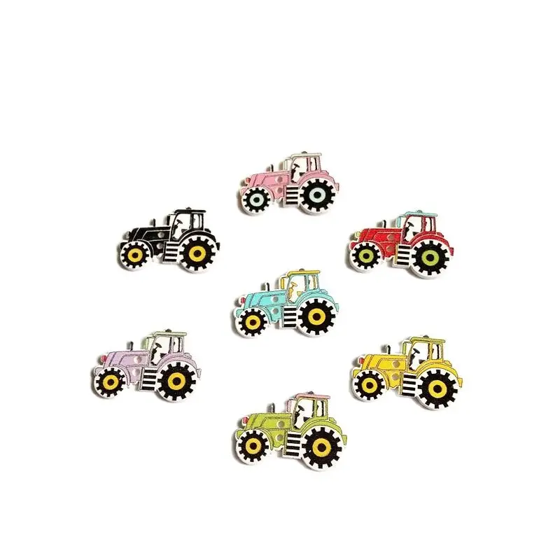 50pcs-lot-Randomly-Mixed-Decorative-tractor-Buttons-For-Craft-Sewing ...