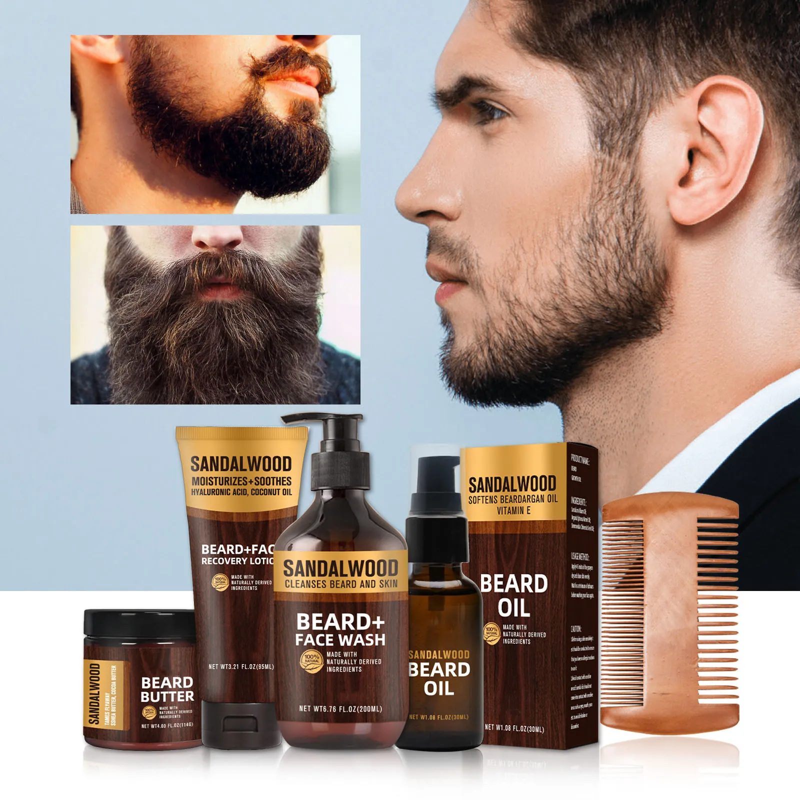 Beard-Growth-Kit-For-Men-Beard-Balm-And-Beard-Growth-Oil-Moisturize ...