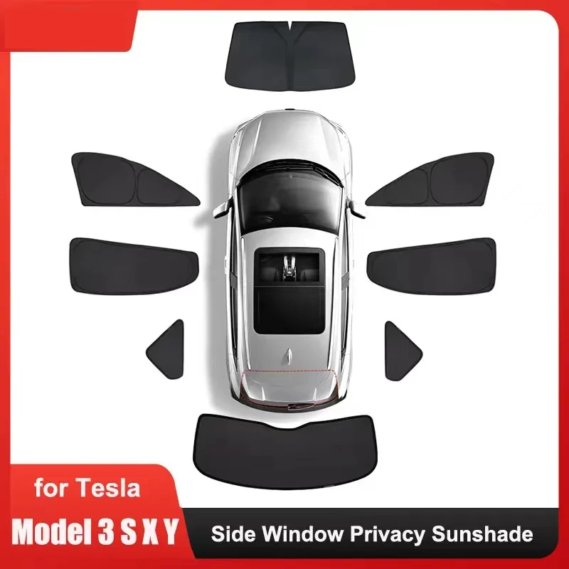 Privacy-Sun-Shade-for-Tesla-Model-3-Y-Custom-Fit-Car-Side-Window ...