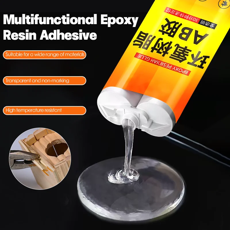 7/50ml High Strength Epoxy Resin Glue Metal Repair Glue Strong Bond ...