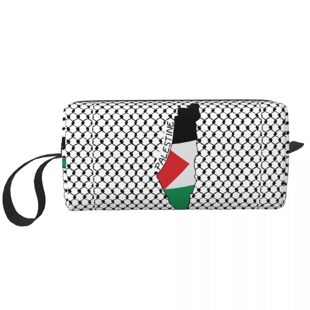 Palestine-Flag-Map-Palestinian-Kufiya-Hatta-Large-Makeup-Bag-Pouch ...