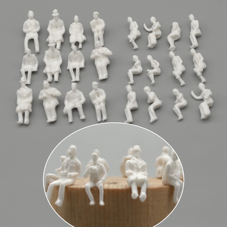 Micro-People-Modell-sitzen-wei-e-Figuren-Ma-stab-1-87-410-f-r-Zug ...