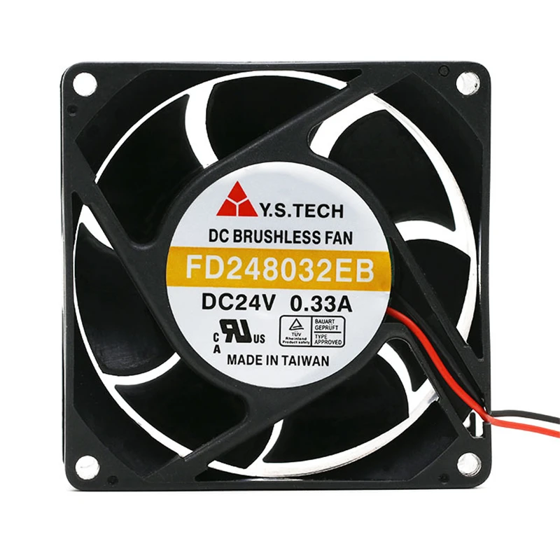 original FD248032EB 8032 8cm 24V 0.33A 2-wire high air volume server ...