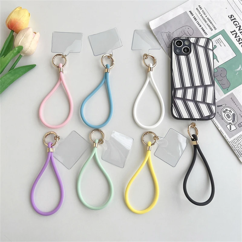 Candy-Color-Silicone-Hang-Wrist-Strap-Hand-Lanyard-Phone-Lanyard-Strap ...