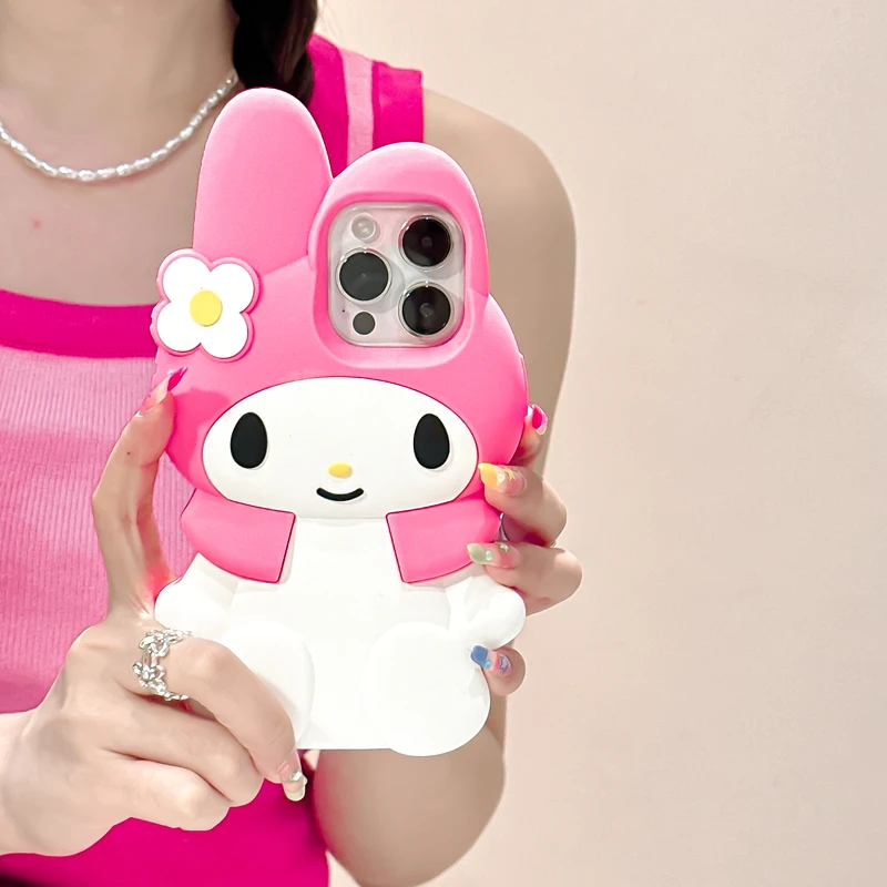 3D-Kawaii-Cute-Cartoon-Japan-Sanrio-Melody-Phone-Case-For-iPhone-15-Pro ...