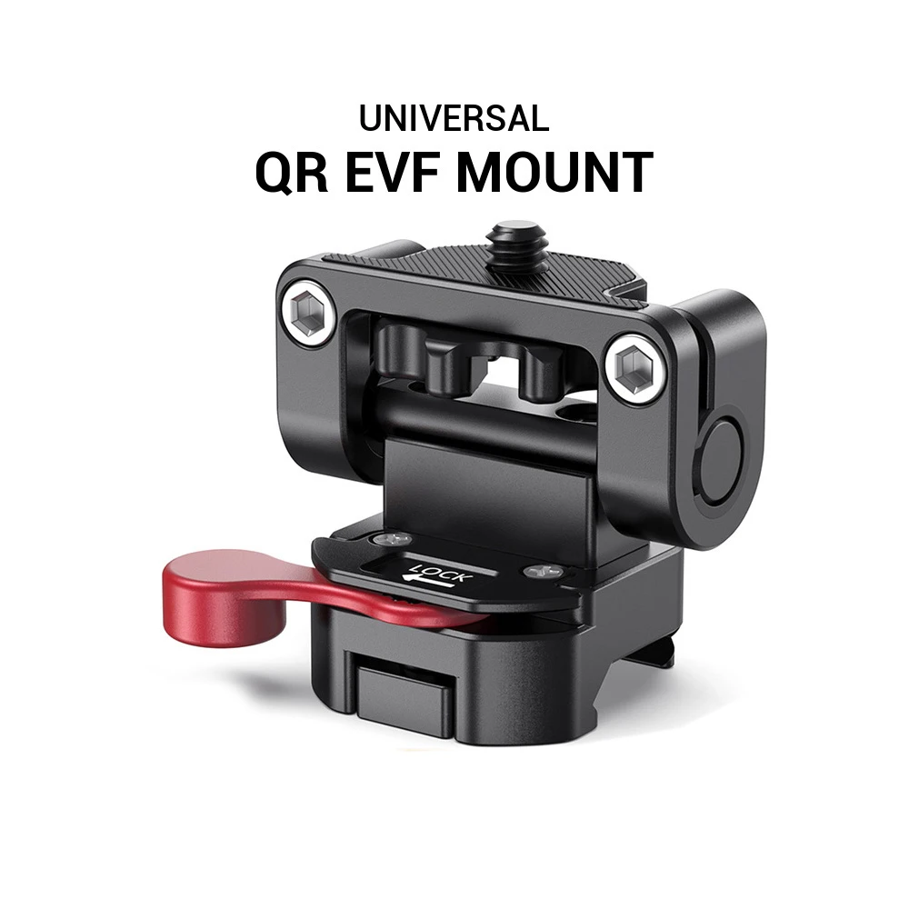 SmallRig 5/7 인치 모니터 홀더 마운트, DSLR 카메라 퀵 릴리스 조절식 EVF 마운팅 플레이트 (나토 클램프 포함 ...