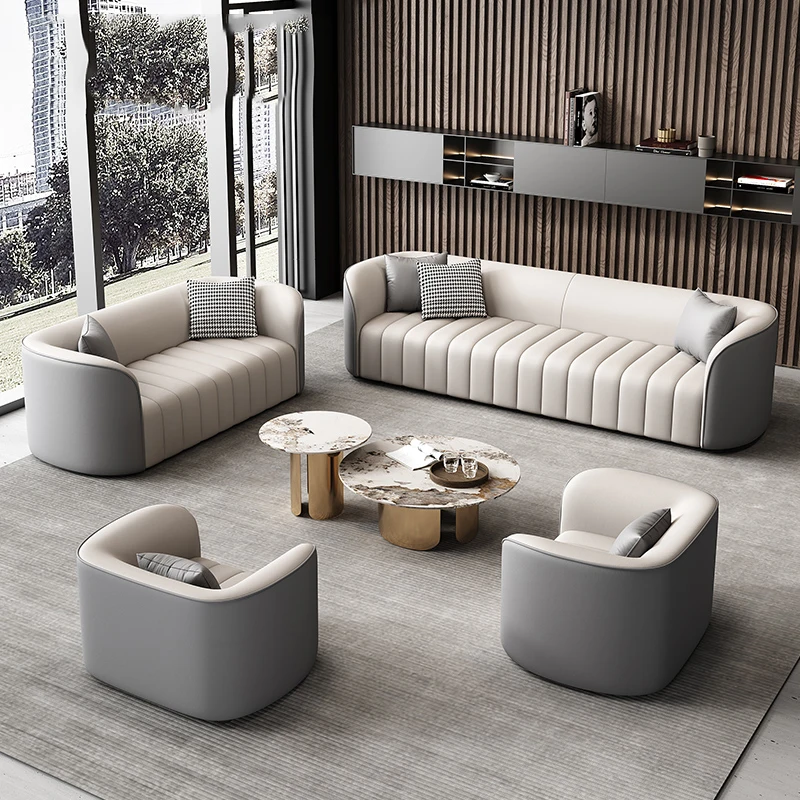 Sectional-Sofa-Reception-White-Reception-Simple-Modular-Back-Support ...