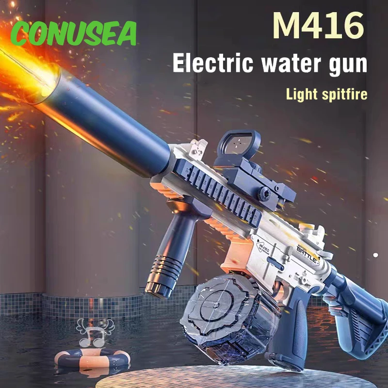 M416 Water Gun Electric Pistol with Lights Automatic Spyra Water Guns ...